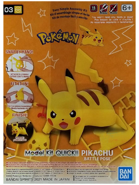Bandai Pokemon Pikachu Battle Pose Plastic Model Kit | Razors Edge ...