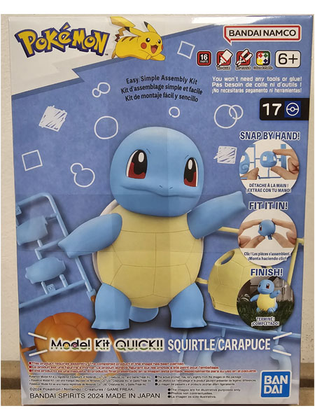 Bandai Pokemon 17 Squirtle Quick Plastic Model Kit | Razors Edge ...