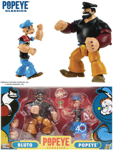 Boss Fight Studio Popeye Classics Popeye vs Bluto Figure 2 Pack ...