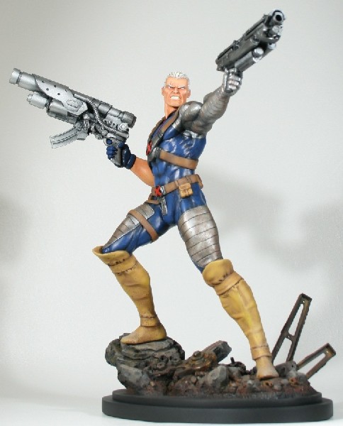 Bowen Designs Marvel Cable Action Exclusive Statue, Razors Edge ...