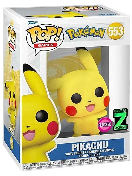 Funko POP #553 Pokemon Pikachu Waving Flocked Exclusive, Razors Edge ...