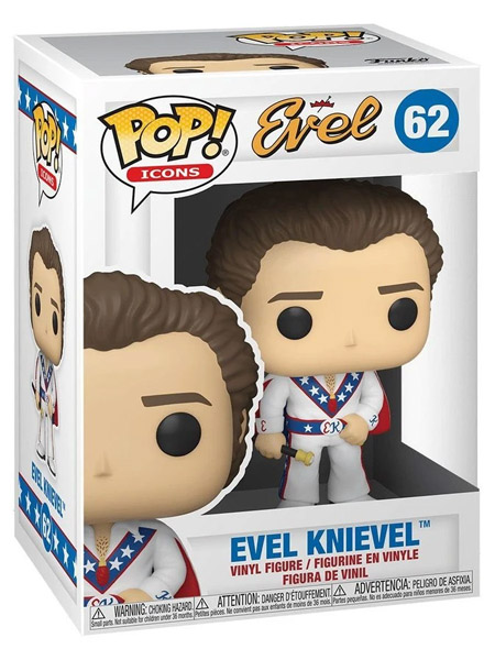 Funko POP #62 Icons Evel Knievel with Cape Figure | Razors Edge ...