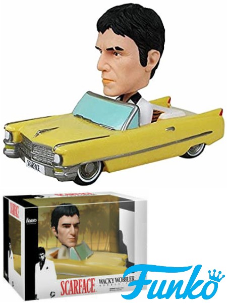 Funko Scarface Tony Montana Wacky Wobbler Bobble Car Figure, Razors ...