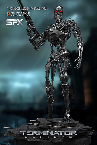 SFX Collectibles Terminator Genisys T-800 Endoskeleton Statue, Razors ...