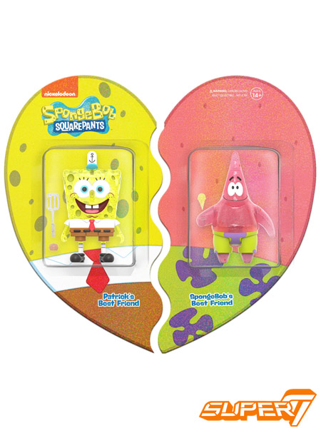 Super 7 SpongeBob and Patrick Glitter SDCC 2022 Exclusive Figure Two ...