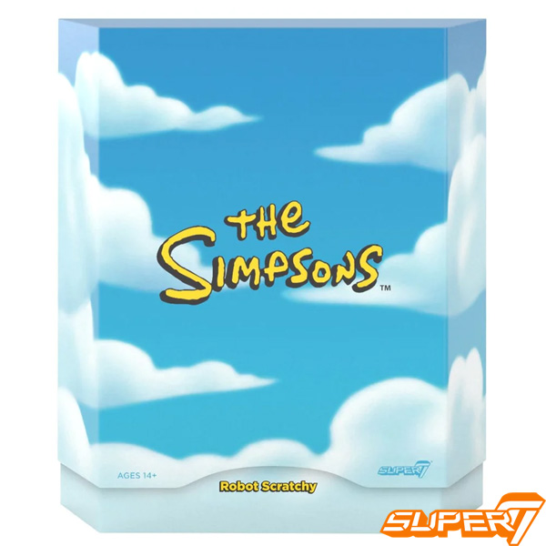 Super 7 The Simpsons ULTIMATES! Robot Scratchy Action Figure | Razors ...
