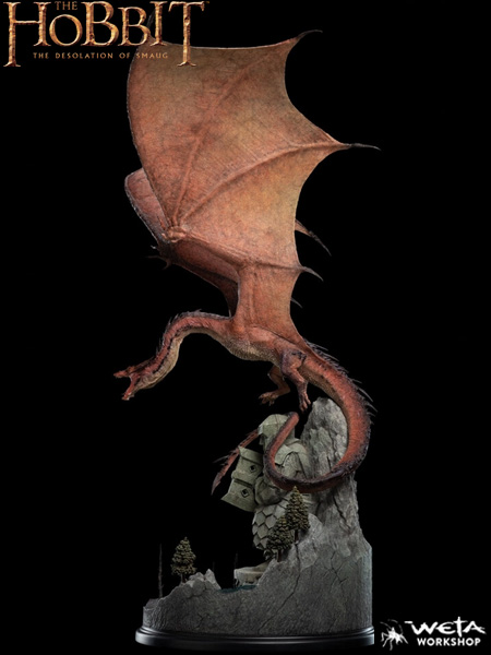 Weta Collectibles The Hobbit Smaug The Fire Drake Statue | Razors Edge ...
