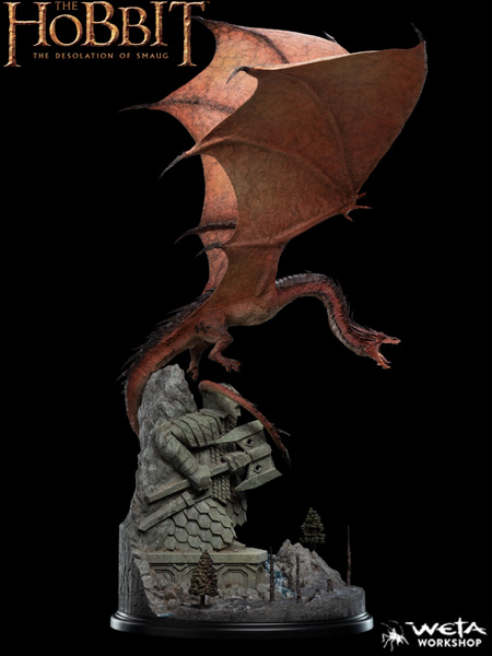 Weta Collectibles The Hobbit Smaug The Fire Drake Statue | Razors Edge ...
